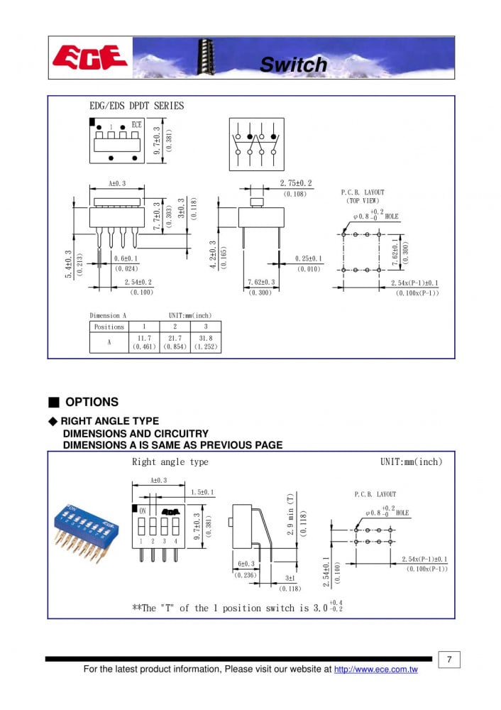 ECE EDS series datasheet page 7