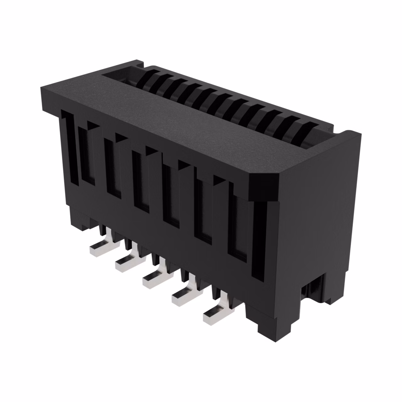 Easy-On FFC/FPC Connector, 0.50mm Pitch, Surface Mount, Vertical, Non-ZIF, Standard Footprint, Tin Bismuth Plating, Short Terminal Type, Black, 11 Circuits for sale