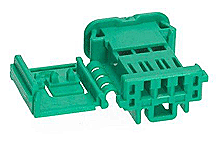 NSCC Single Part, Unsealed, 1.50mm, Female Housing, 3.33mm Pitch NSCC, Wire-to-Wire, 3 Circuits, Green for sale