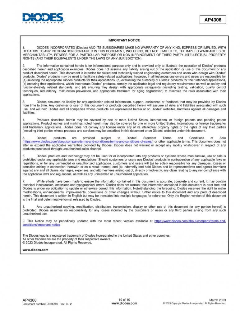 AP4306AKTR-G1 datasheet page 10