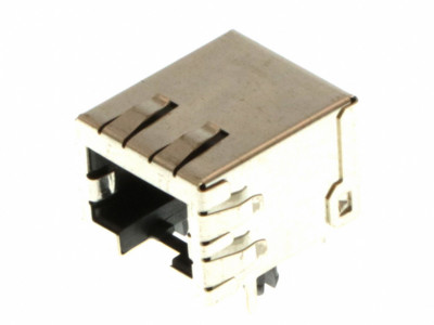 Modular Jack, Right-Angle, Surface Mount, 6/4, Low Profile, Tape & Reel