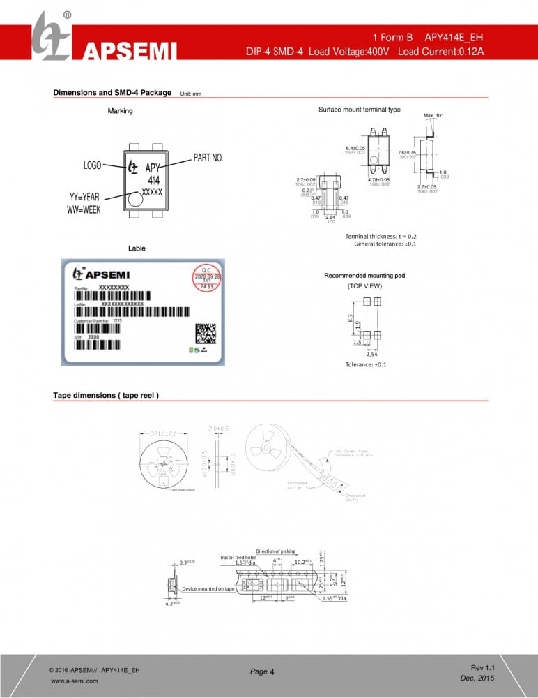 APY414E datasheet page 4