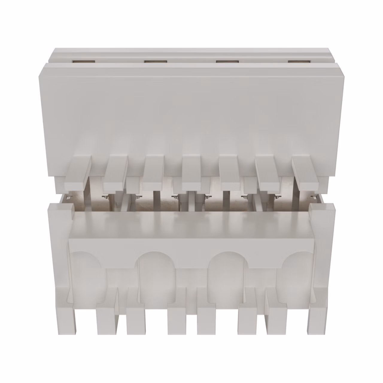 Appli-Mate RAST Power IDT Housing, 5.00mm Pitch, Direct/Indirect, Female, 4 Circuits, All Code Keys Removed, Open End Walls for sale