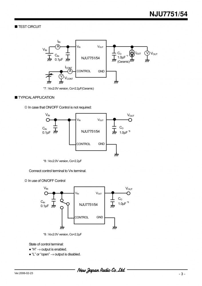 NJU7754 datasheet page 3
