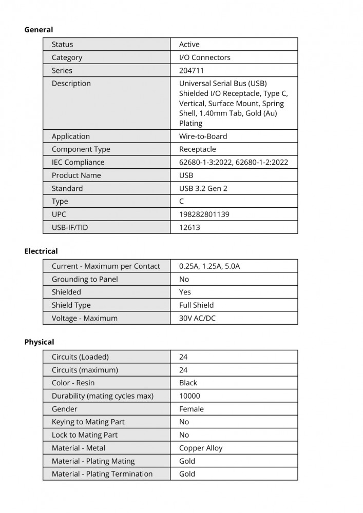 Technical document page 2 for product reference