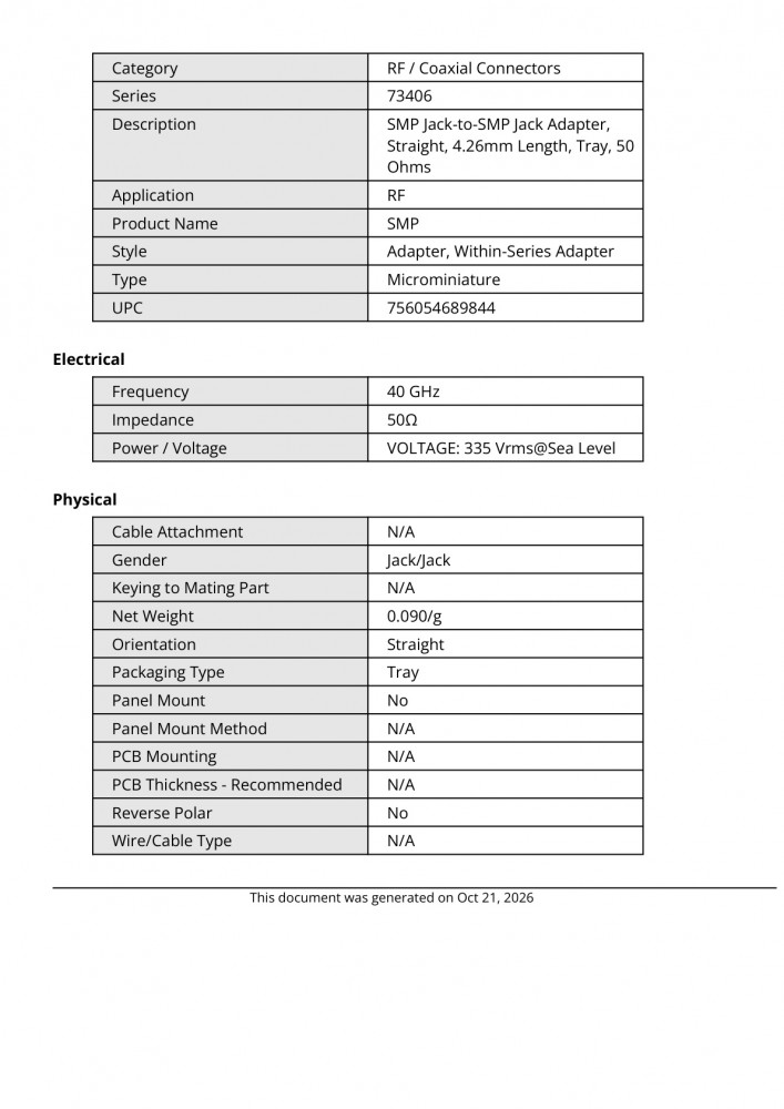 Product document image 2 for MOLEX 734154180