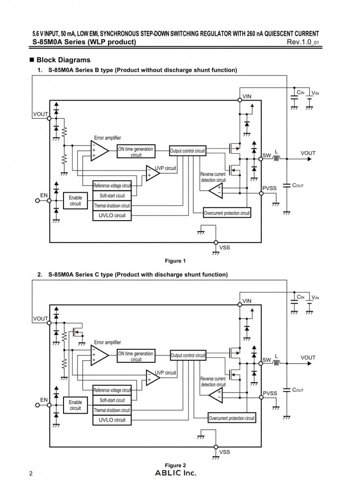 ABLIC S-85M0A datasheet page 2