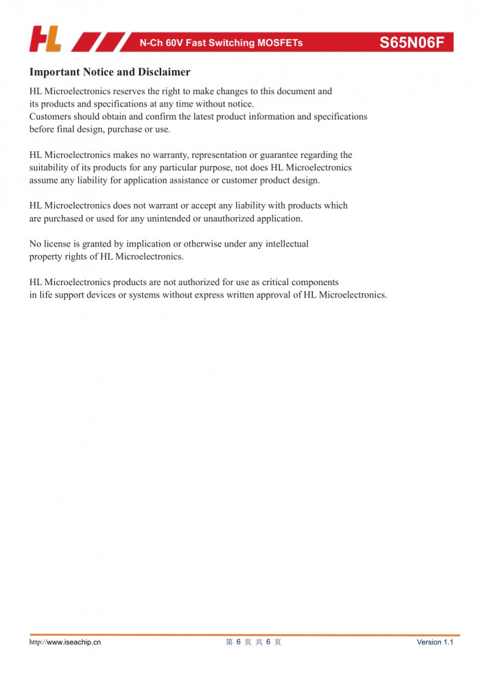 S65N06F datasheet page 6