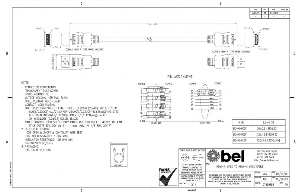 BC-HH003F technical drawing page