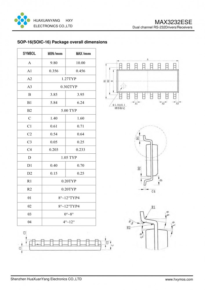 MAX3232ESE-HXY datasheet page 7