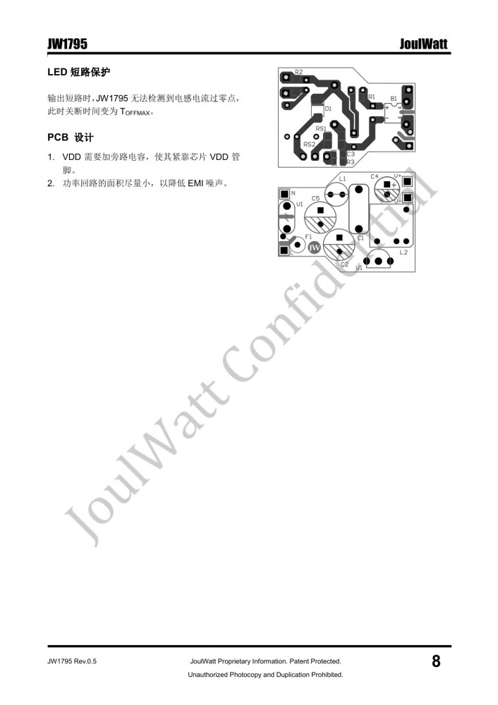JW1795 datasheet page 8