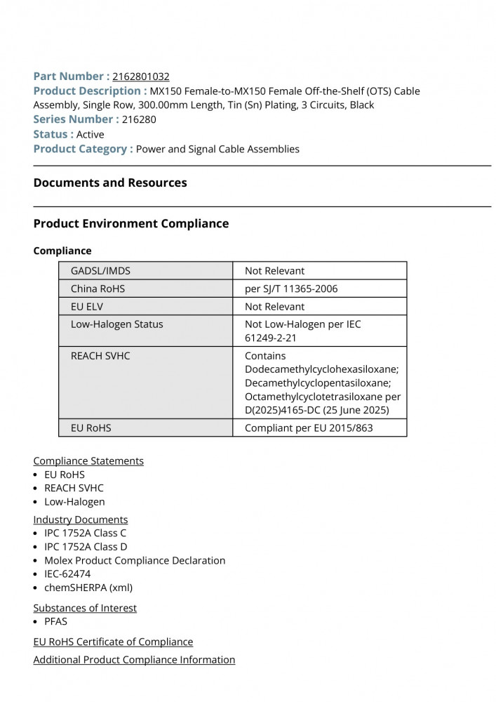 Product document page 1