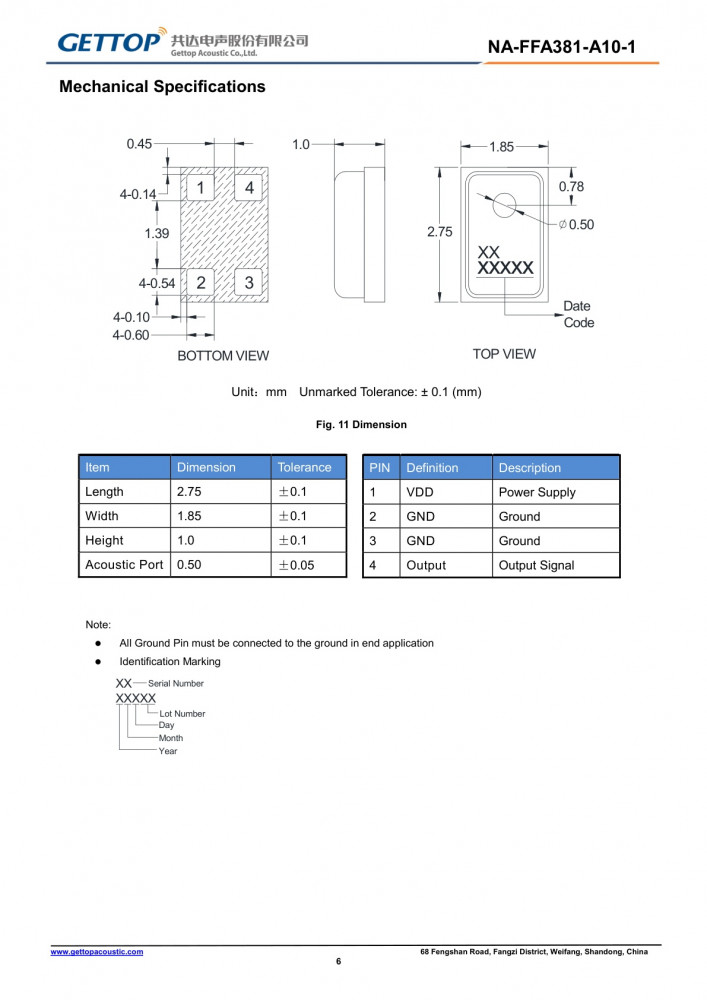 NA-FFA381-A10-1 datasheet page 6