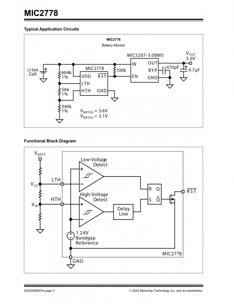 MIC2778 technical document page 2