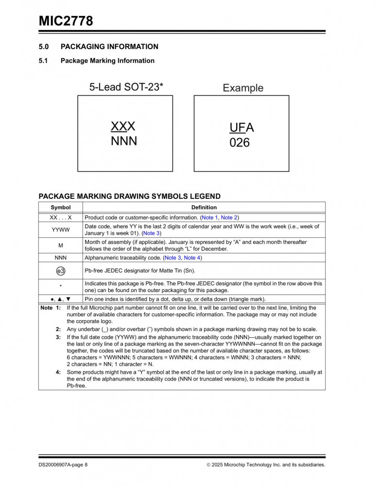 MIC2778 technical document page 8
