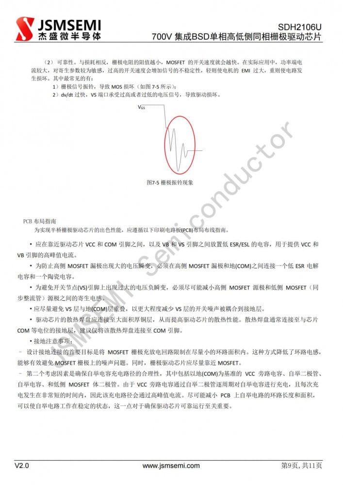 SDH2106U datasheet page 9