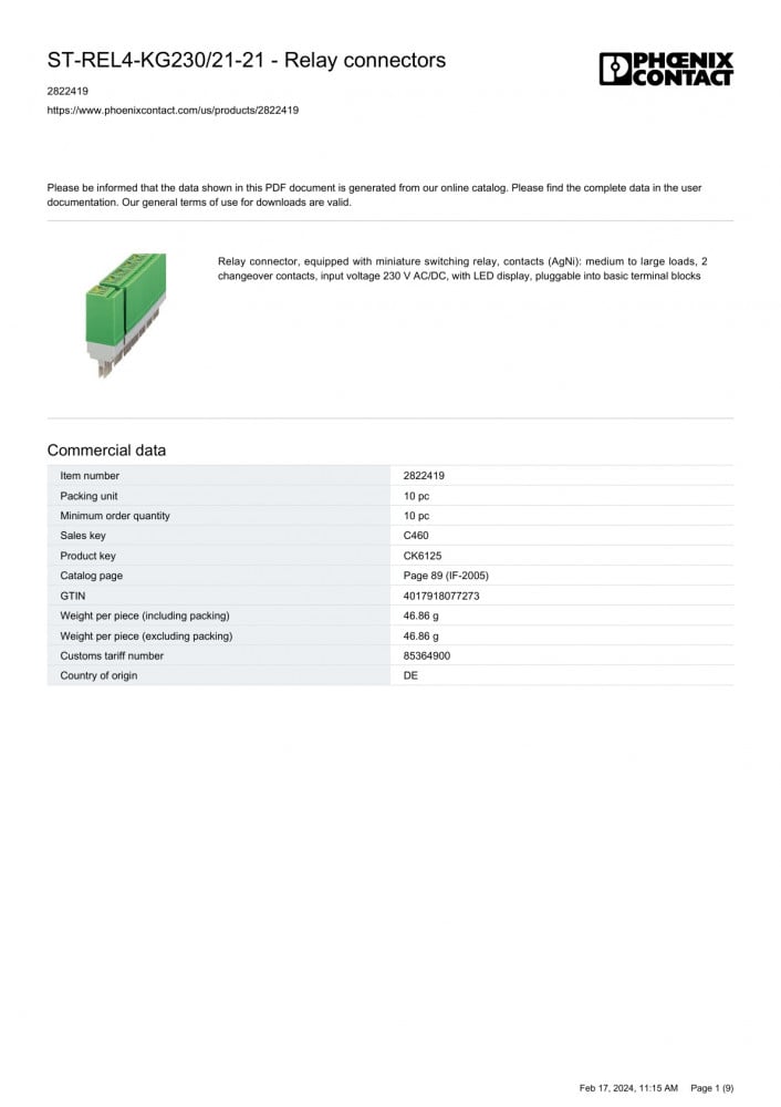 2822419 technical document page 1