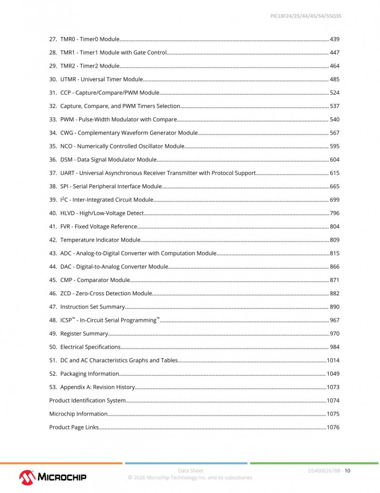 PIC18-Q35 technical document preview 10