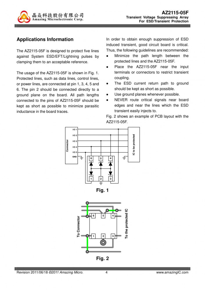 AZ2115-05F technical document page 4