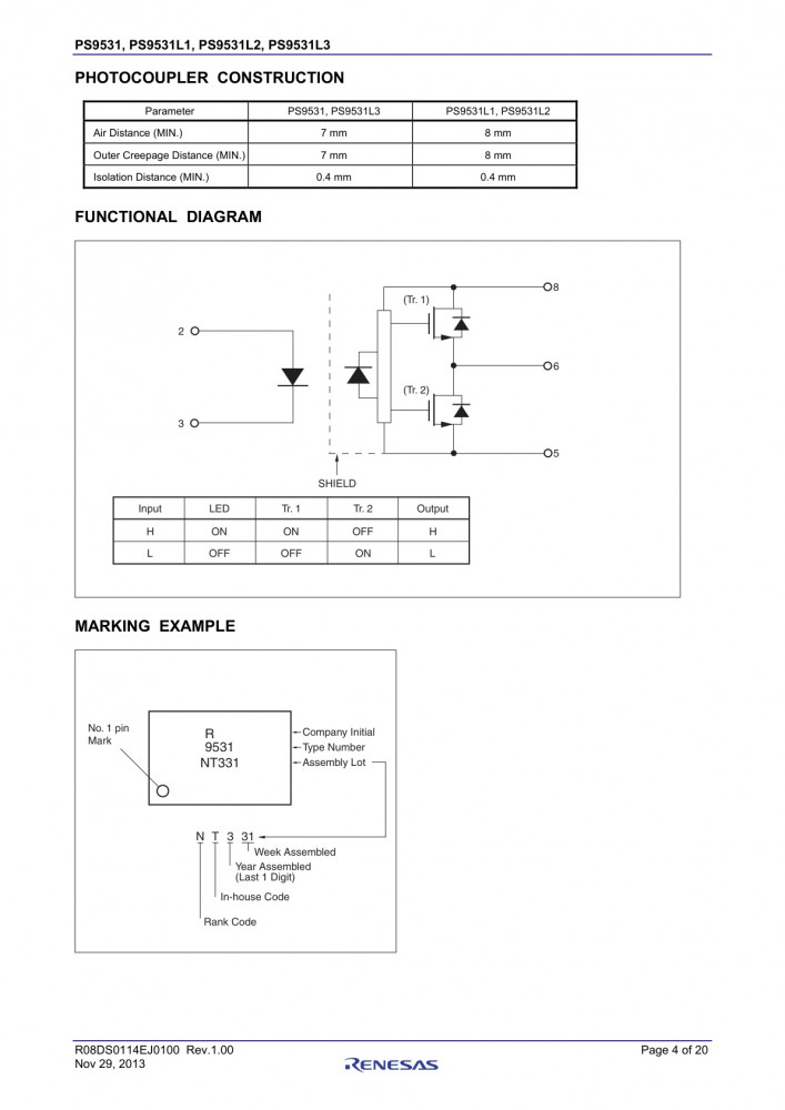 PS9531L3-E3-A datasheet page 4