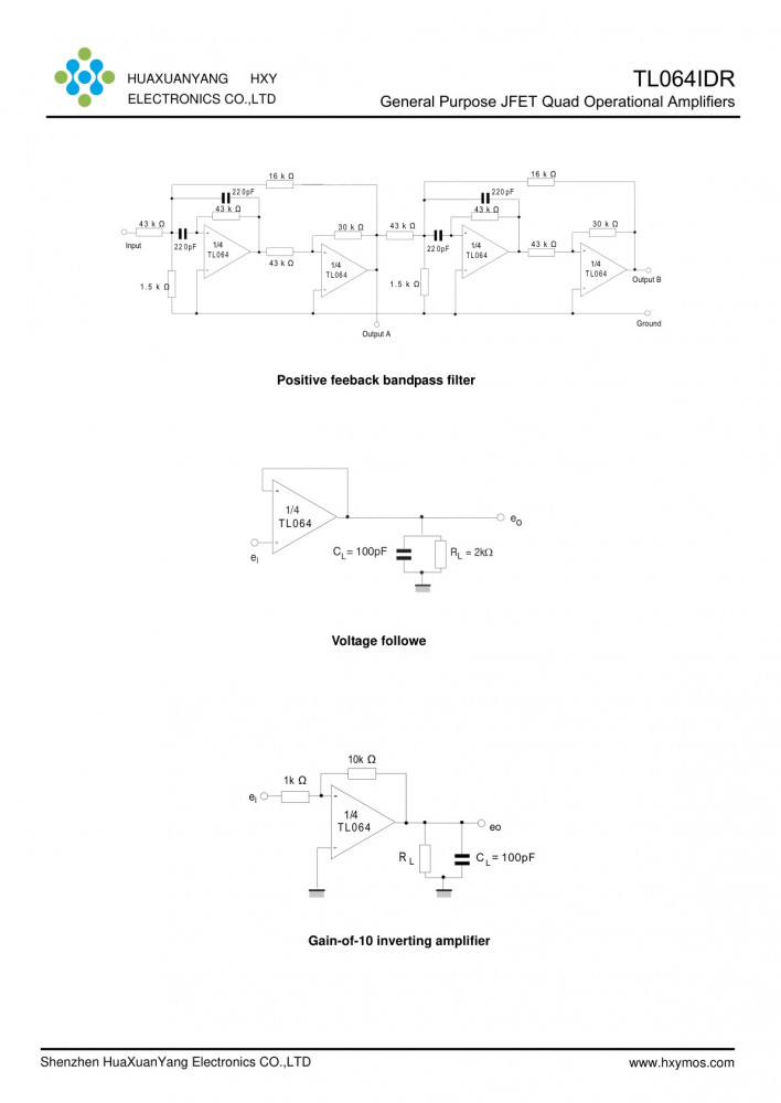 TL064IDR-HXY datasheet page 4