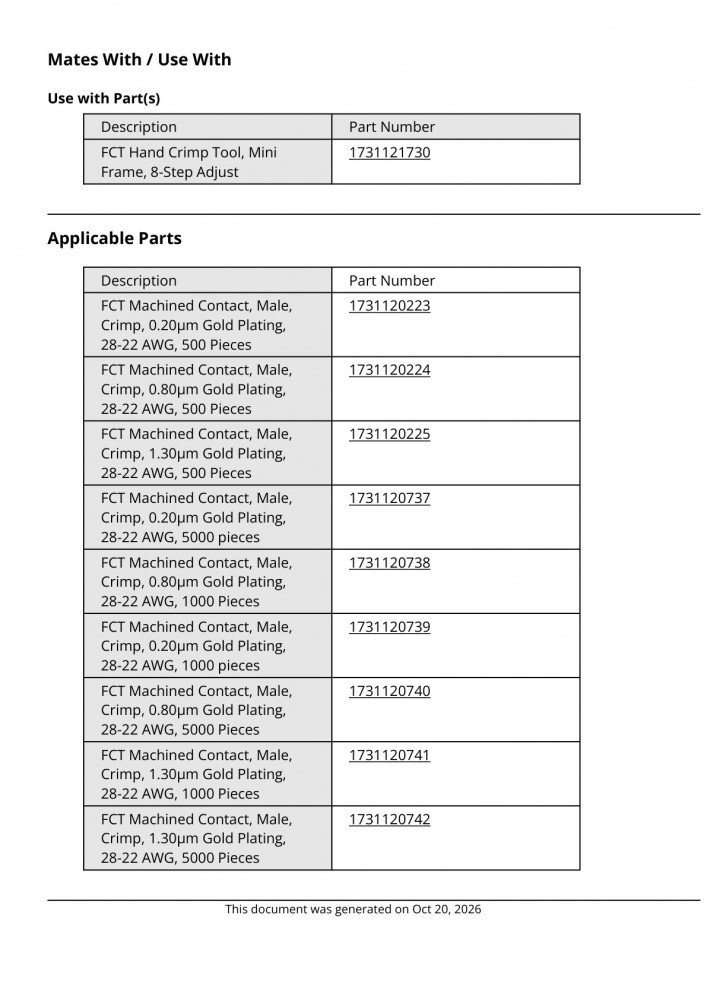 MOLEX 1731121736 product drawing, page 3