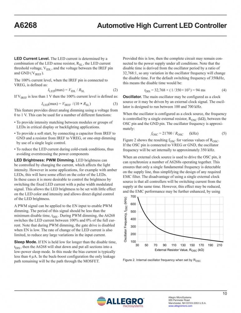 A6268KLPTR-T datasheet page 10