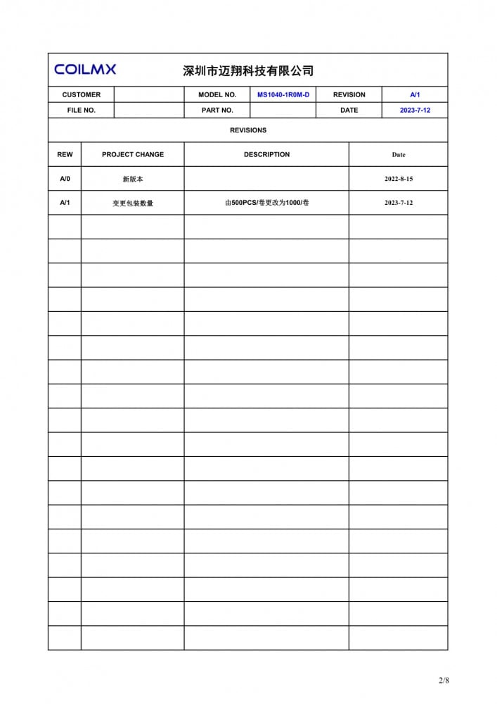 MS1040-1R0M-D specification page 2