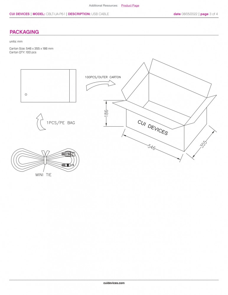 CBLT-UA-P6-1 technical document page 3