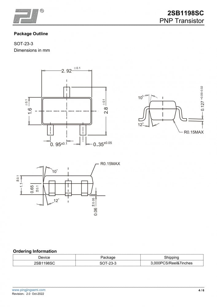 2SB1198SC-R datasheet page 4
