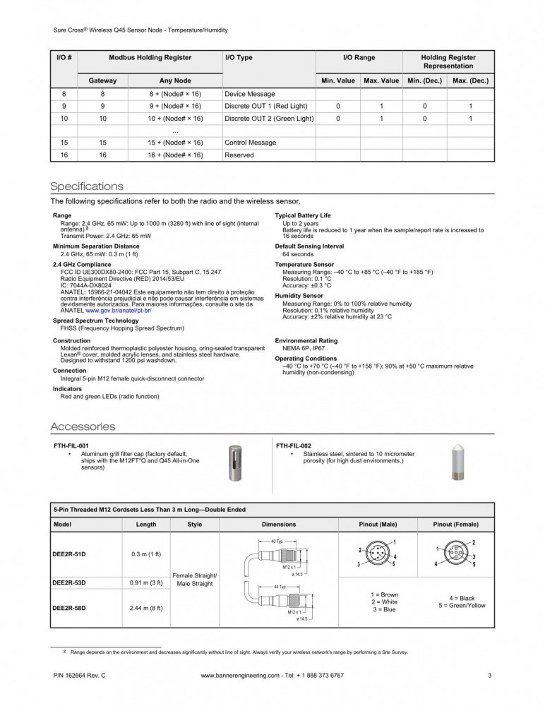 DX80N2Q45TH technical document page 3