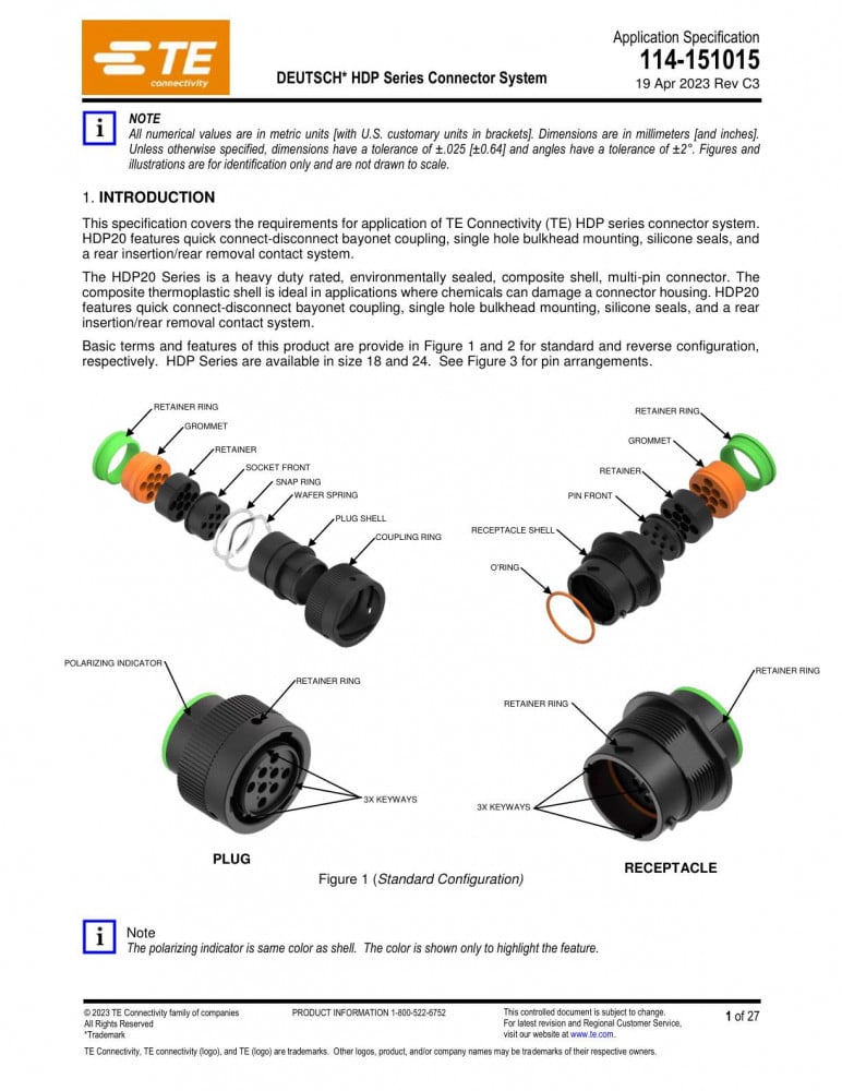 HDP20 technical document page 1
