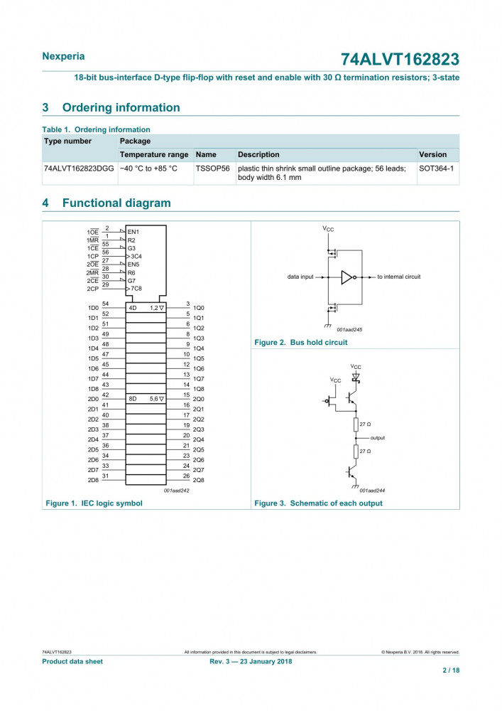 74ALVT162823 datasheet page 2
