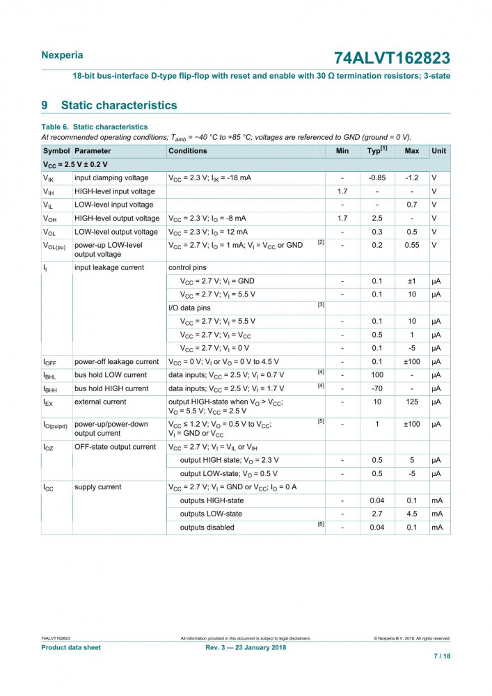 74ALVT162823 datasheet page 7