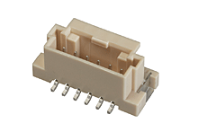 DuraClik Wire-to-Board Header, Single Row, Vertical, 4 Circuits, Tin (Sn) Plating, Blue