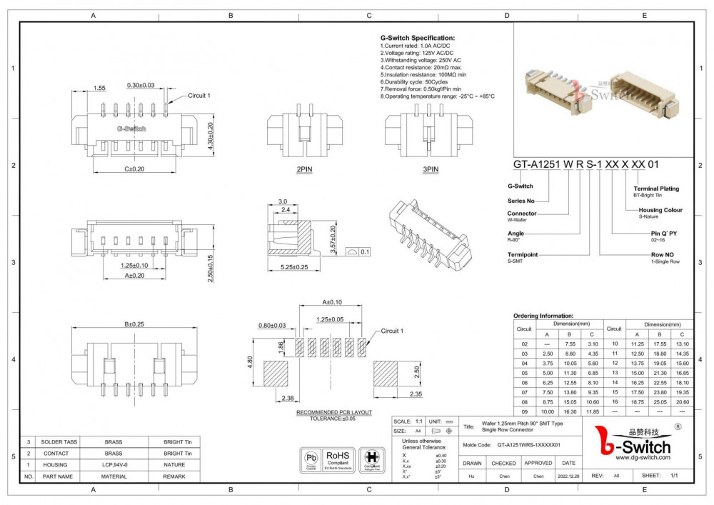 GT-A1251WRS-104SBT01 technical document