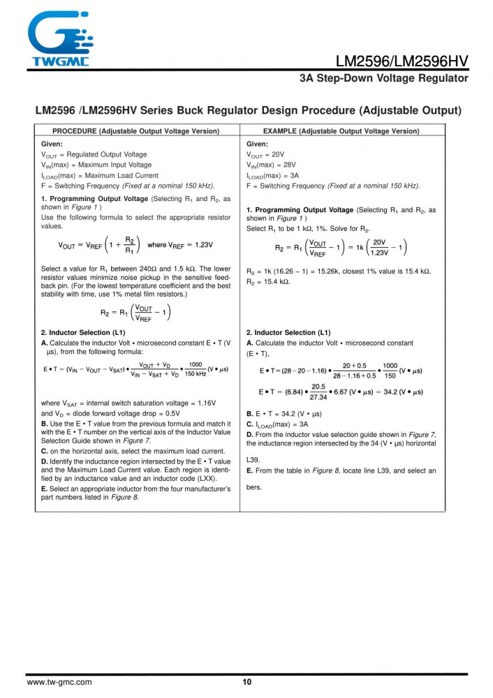 LM2596S-ADJ datasheet page 10