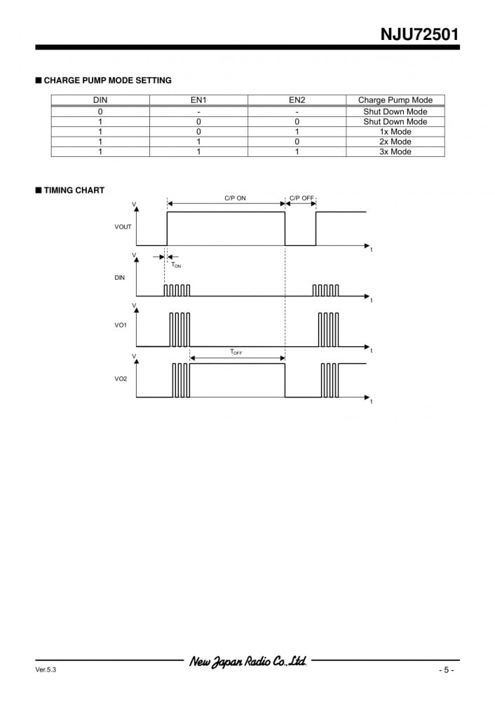 NJU72501MJE-TE2 datasheet page 5