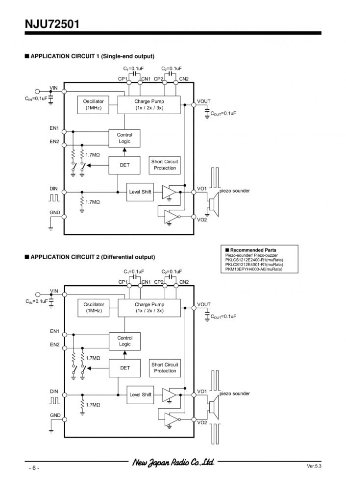 NJU72501MJE-TE2 datasheet page 6