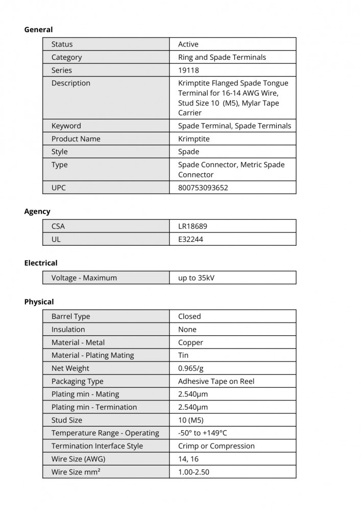MOLEX 191180059 document page 2