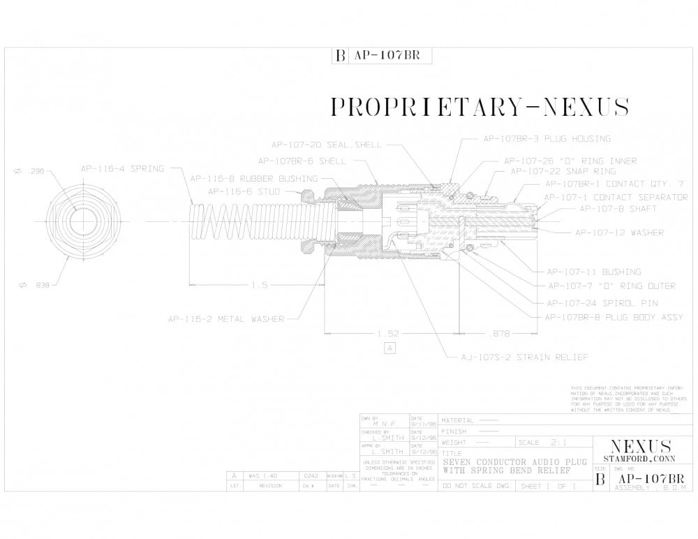 AP-107BRB technical drawing page