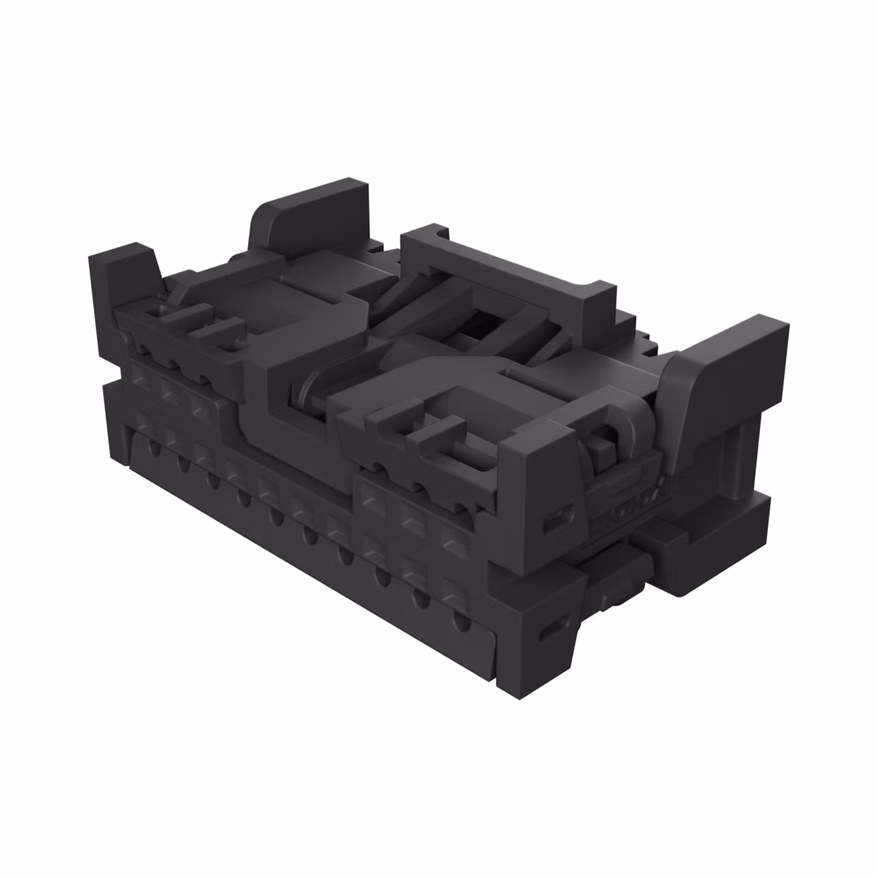 PROPOSED REPLACEMENT: MINI50 GEN II UNSEALED RECEPTACLES (206523 SERIES);  Mini50 Unsealed Receptacle, Dual Row, Bridged, 16 Circuits, EcoPaXX Resin, Polarization Option C, Dark Gray for sale