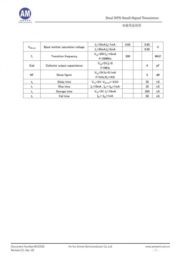 MMDT3904 datasheet page 2