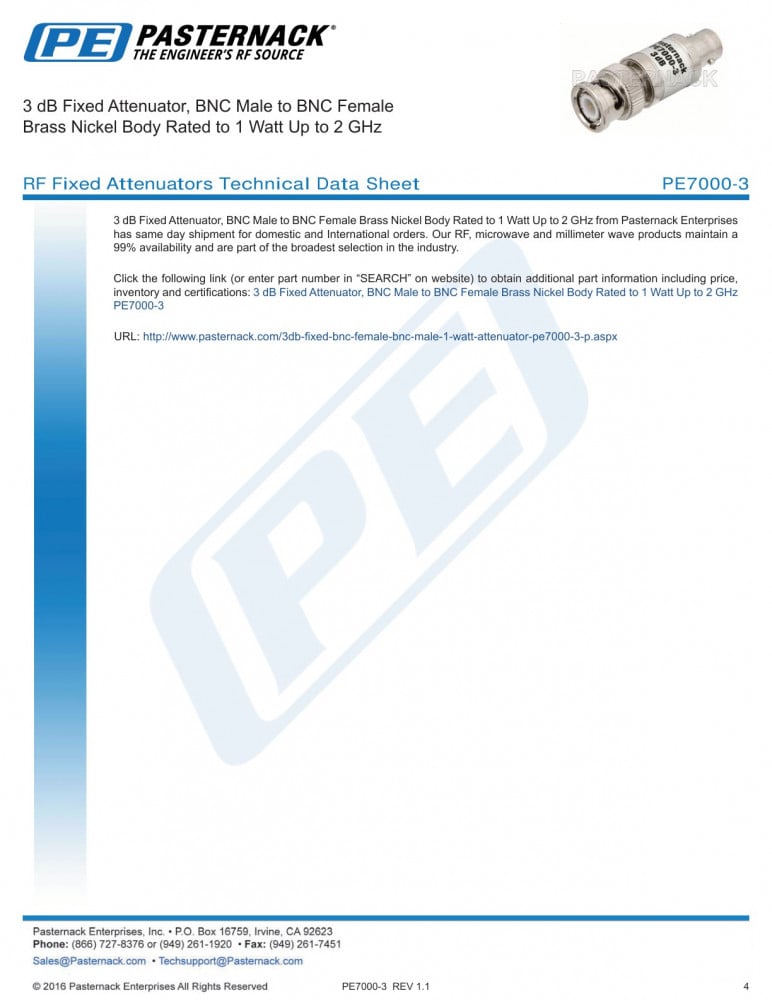 PE7000-3 datasheet page 4
