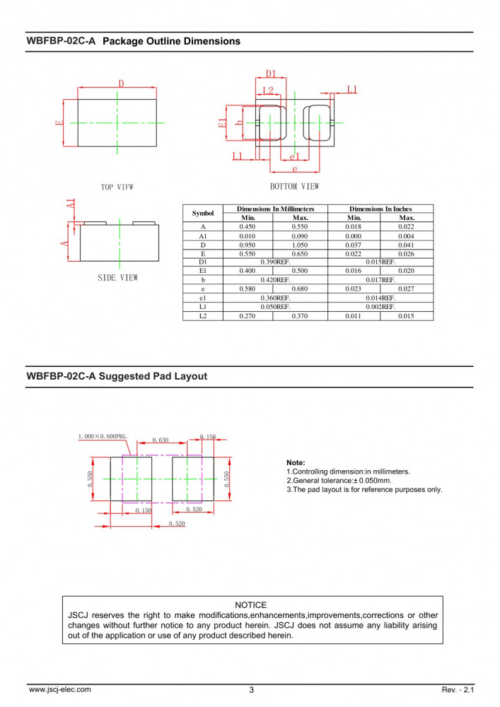 DS521A-30Y1 datasheet page 3