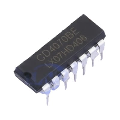 lingxingic CD4077BE(LX) Quad 2-Input EXCLUSIVE-NOR Gate Chip for Gates and Inverters