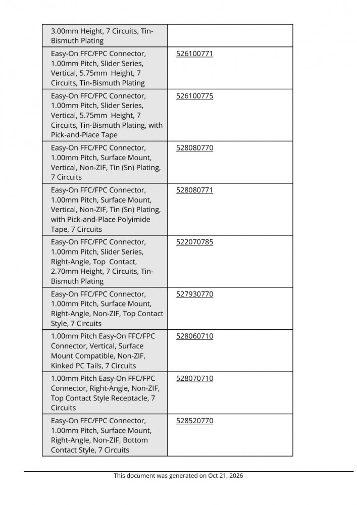 Technical document image 3 for MOLEX 982670762