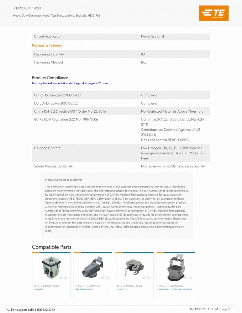 T1329030111-000 technical document page 2