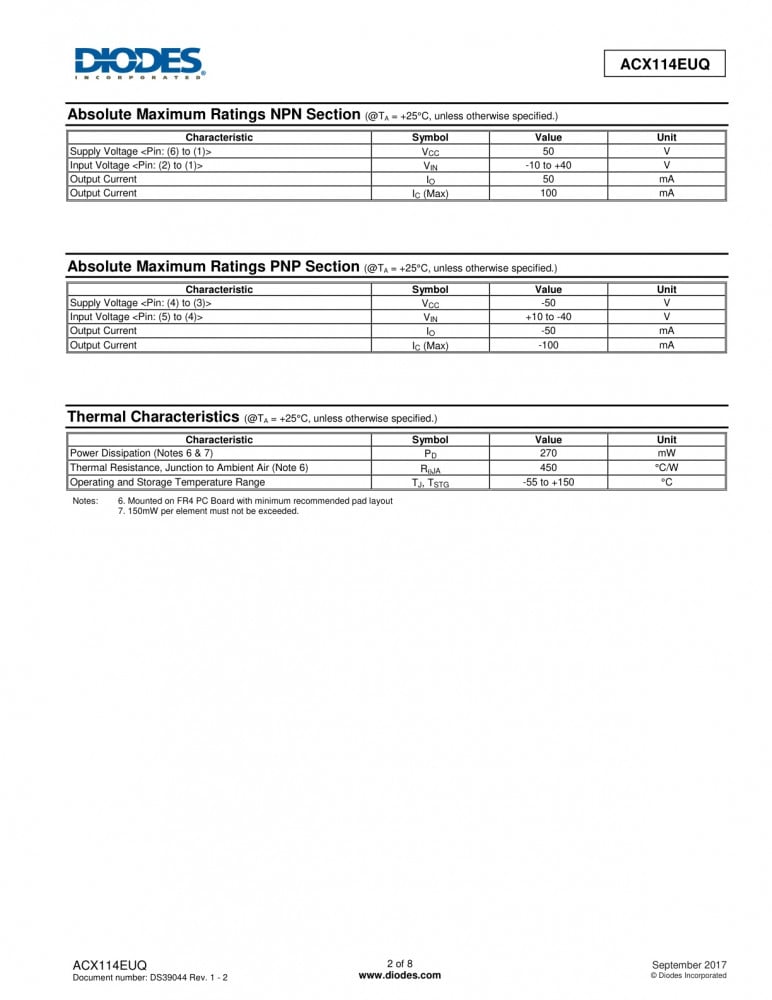 ACX114EUQ-7R datasheet page 2