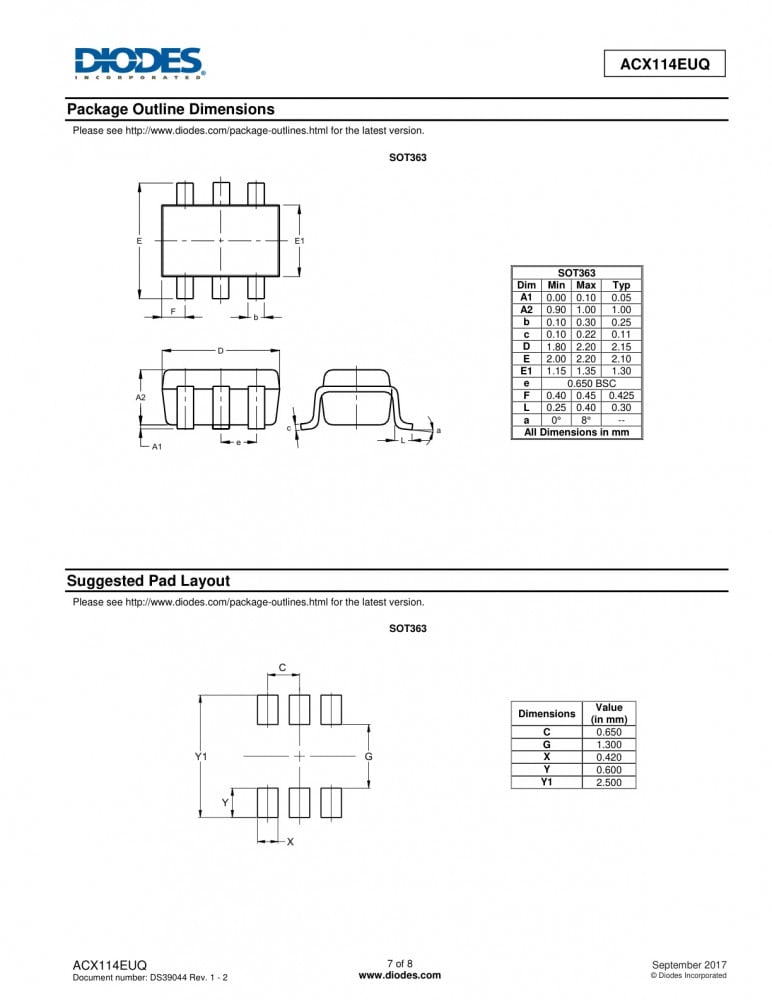 ACX114EUQ-7R datasheet page 7